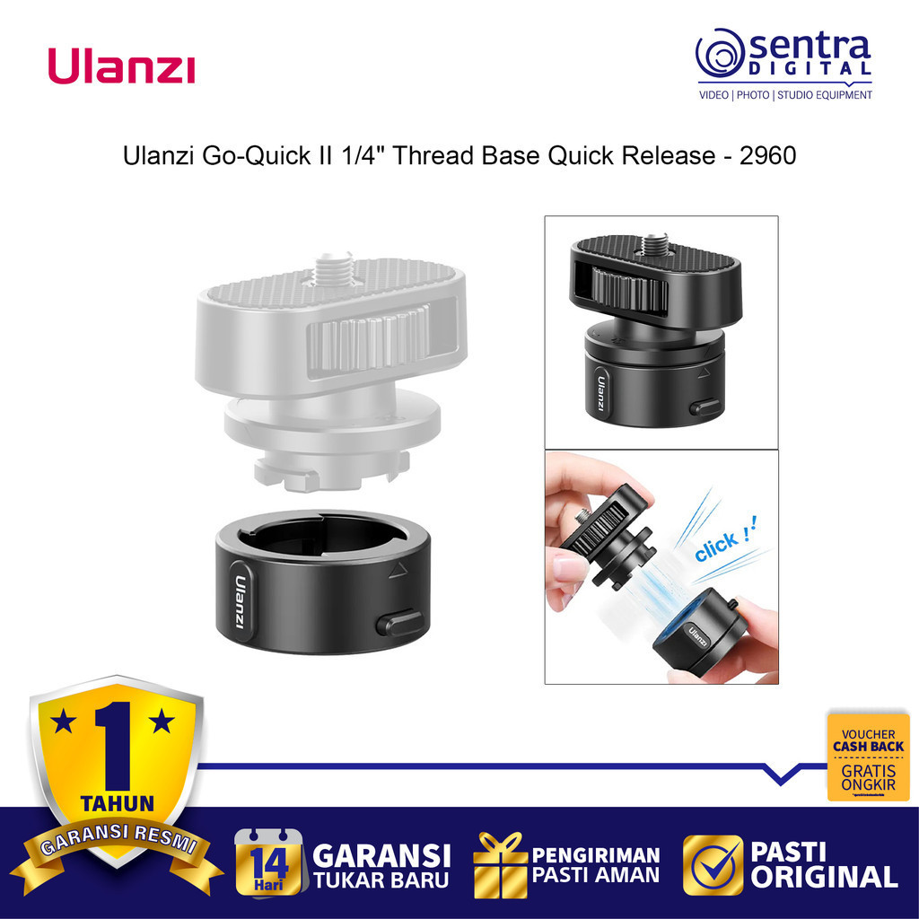 Jual Ulanzi Go-Quick II 1/4" Thread Base Quick Release System ( 2960 ...