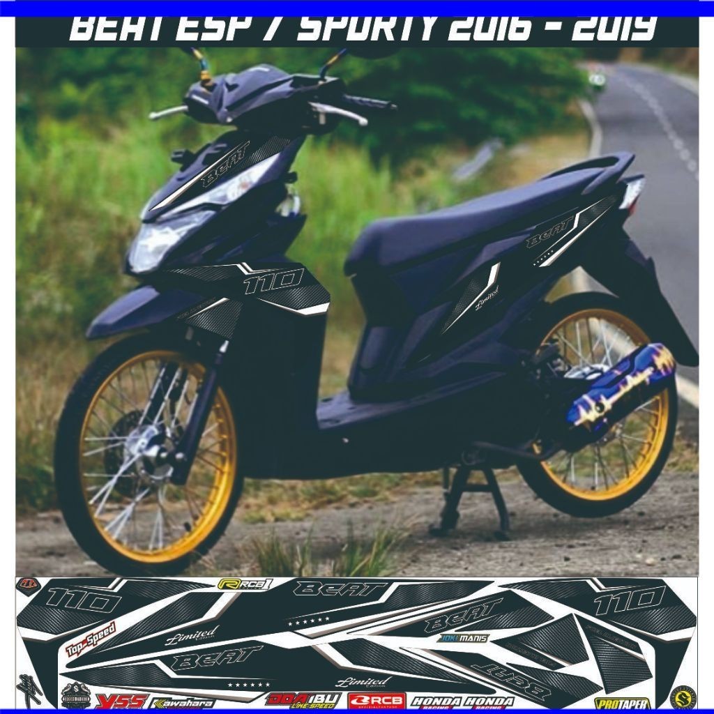 Jual VARIASI/ Striping variasi motor honda beat esp/ street /beat ...