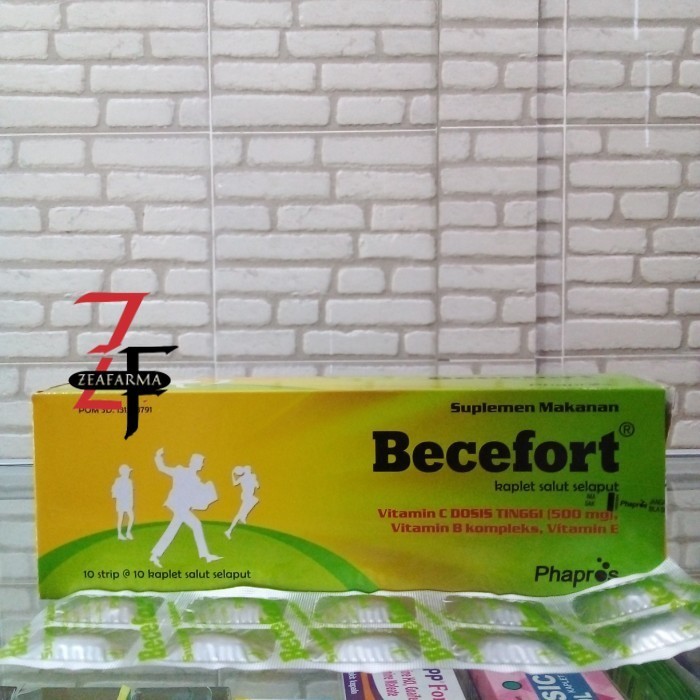 Jual ready- becefort strip multivitamin -(terjangkau & original ...
