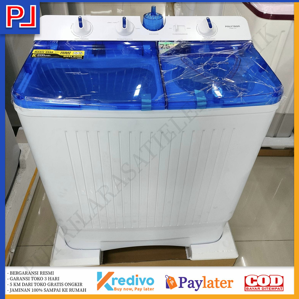 Jual MESIN CUCI 2 TABUNG POLYTRON SAMBA 7,5 KG PWM 751 ( KHUSUS BANDUNG, JAKARTA & JAWABARAT ...