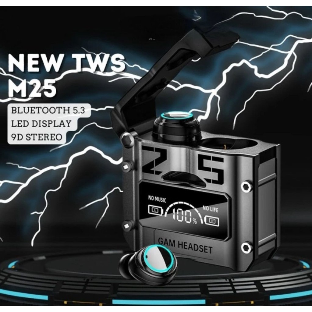 Jual TWS M25 Headset Bluetooth GAMING Earphone Bluetooth Wireless ...