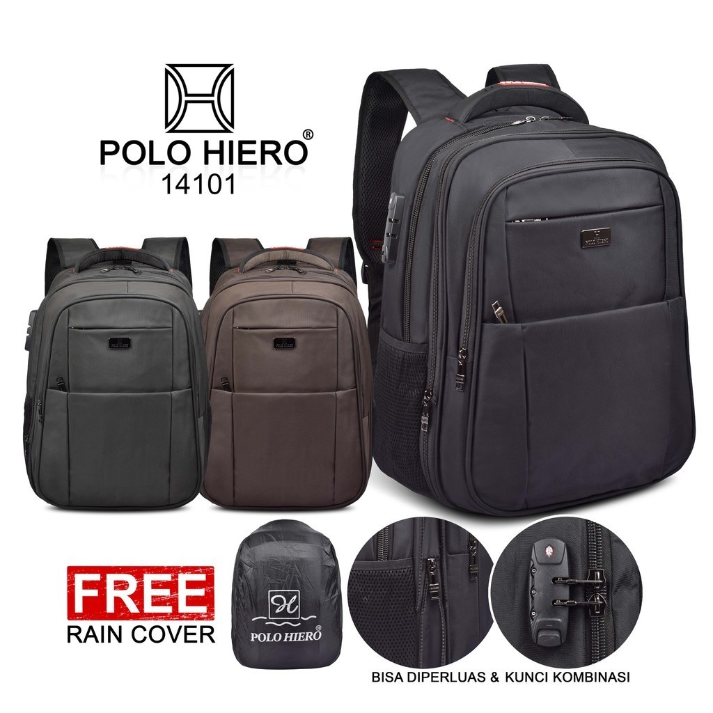 Jual Tas Polo Hiero 14101 Tas Ransel Pria Backpack | Shopee Indonesia