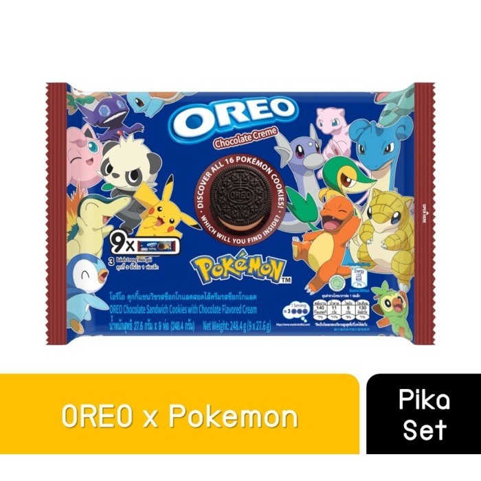 Jual (Ready Stock) Oreo x Pokemon Pikachu +free photocard Pokemon Rare ...