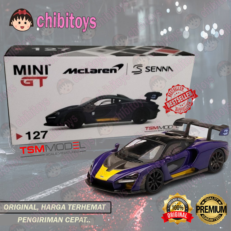 Jual MINI GT 127 McLAREN SENNA PURPLE and YELLOW - EXOTIC CAR MINI ...