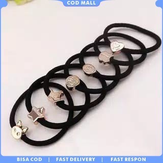 Jual Hitam Pin Gold Ikat Rambut Wanita Dengan Lucu Warna Bisa Dipakai ...