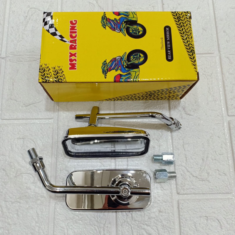 Jual Spion Retro Kotak Crome Universal Cocok Untuk Semua Motor Honda ...
