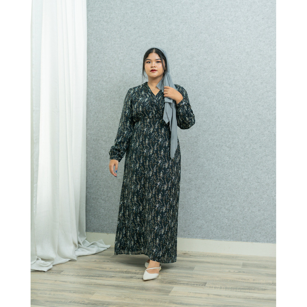 Jual Skyla Dress Big Size / Dress Wanita Jumbo / Gamis Jumbo / Gamis Big Size | Shopee Indonesia