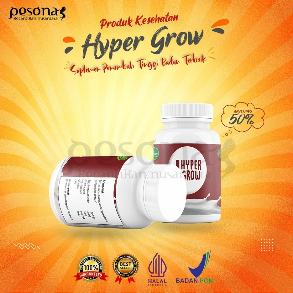 Jual HYPER GROW - Tinggi Badan Maksimal dalam 30 Hari (Original ...