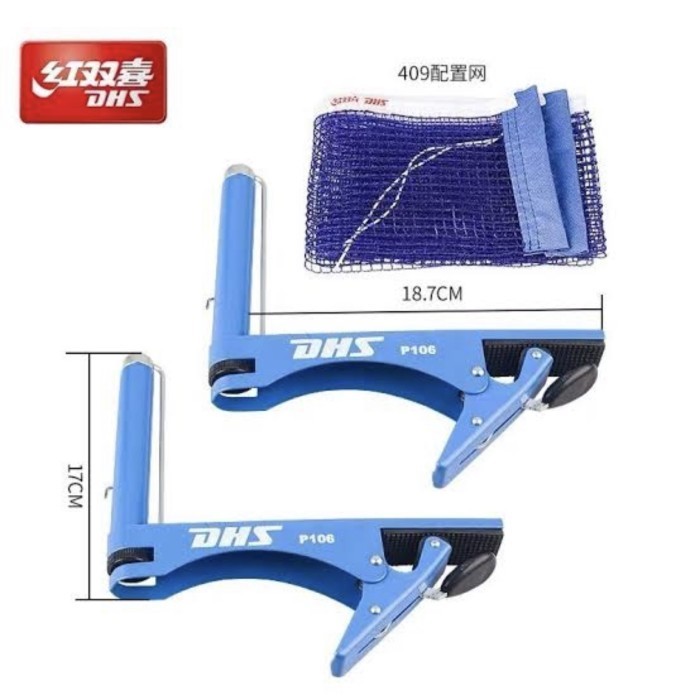 Jual Tiang Net Pingpong Tenis Meja DHS P106 P 106 Model Jepit Original ...