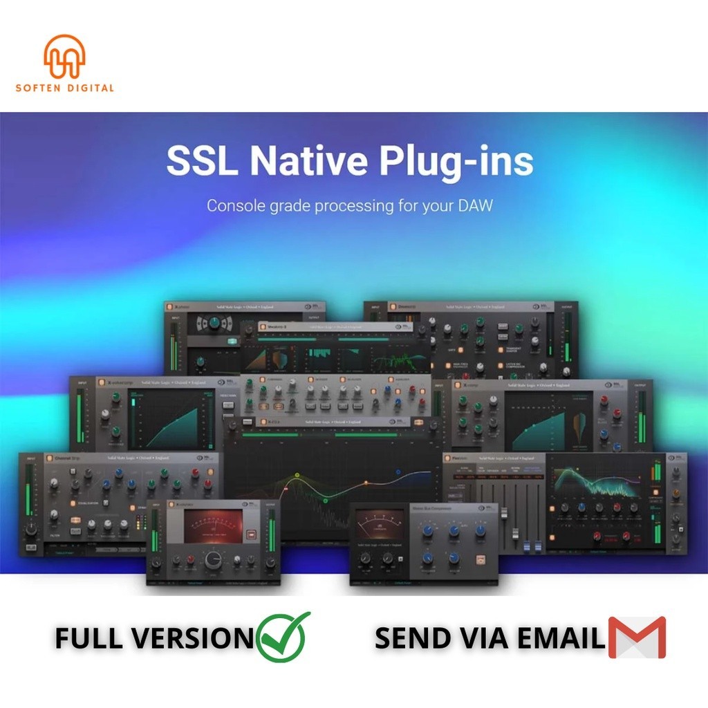 Jual SSL Native Plugins v6 VST Plugin legendary tonal characteristics of SSL audio products ...