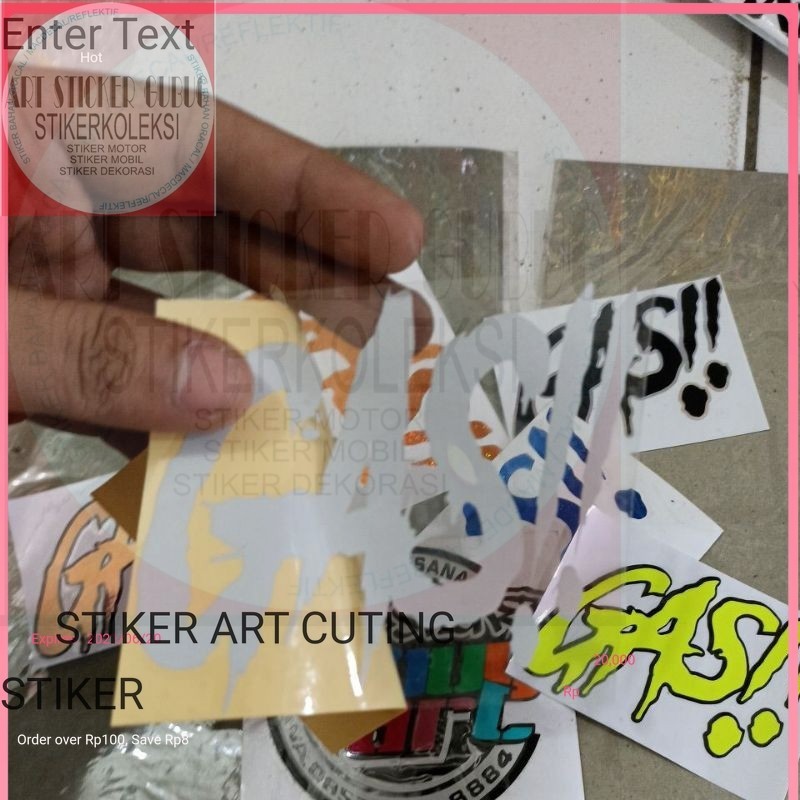 Jual Sticker cuting GAS#logo azuz#cocok untuk variasi | Shopee Indonesia
