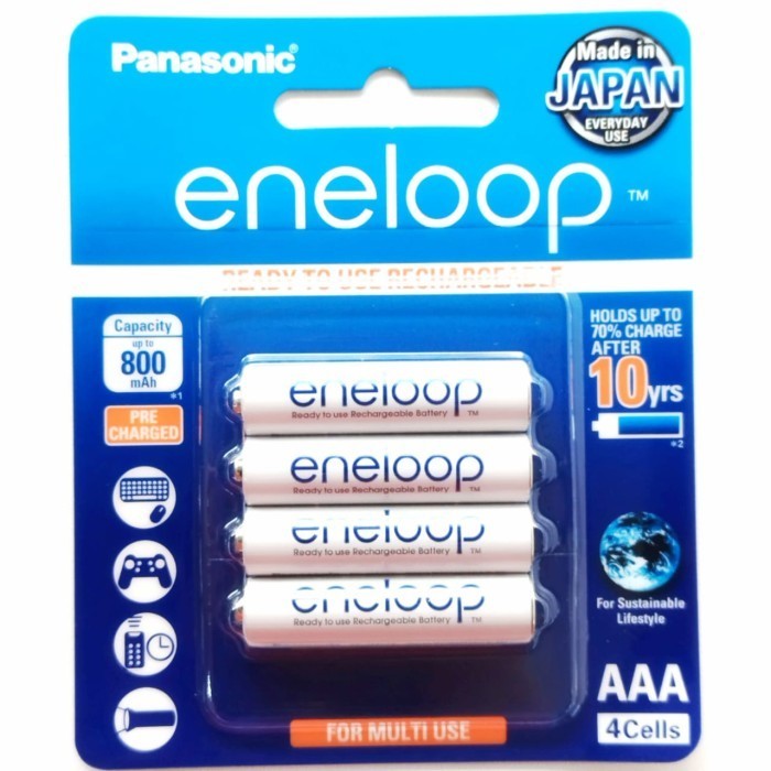 Jual Battery AAA Panasonic Eneloop Rechargeable Charge Batere Baterai ...
