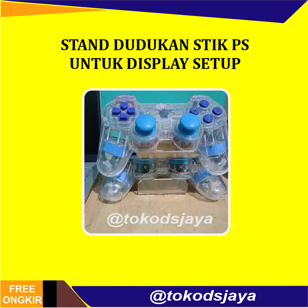 Jual STAND HOLDER AKRILIK STIK PS CONTROLLER GAMEPAD JOYSTICK TEBAL 3MM ...