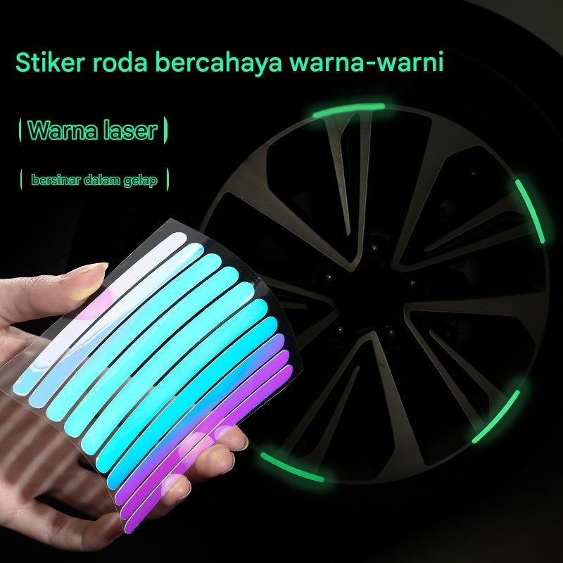 Jual Stiker Reflektif Roda Mobil/Stiker Dekoratif Fluorescent Kreatif ...