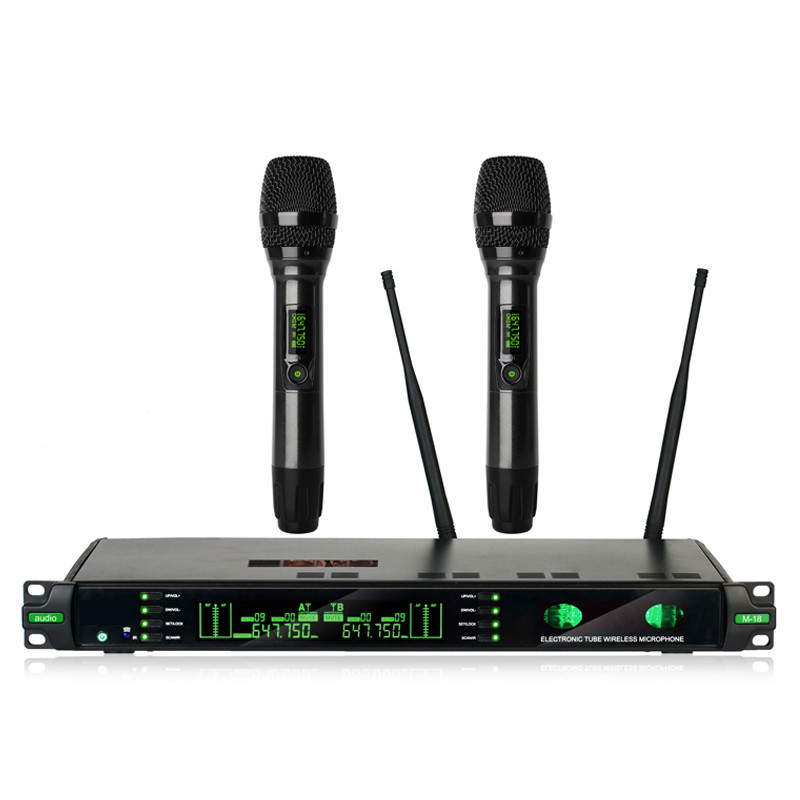 Jual Electronic Tube Wireless Microphone M-18 For multi-function hall ...
