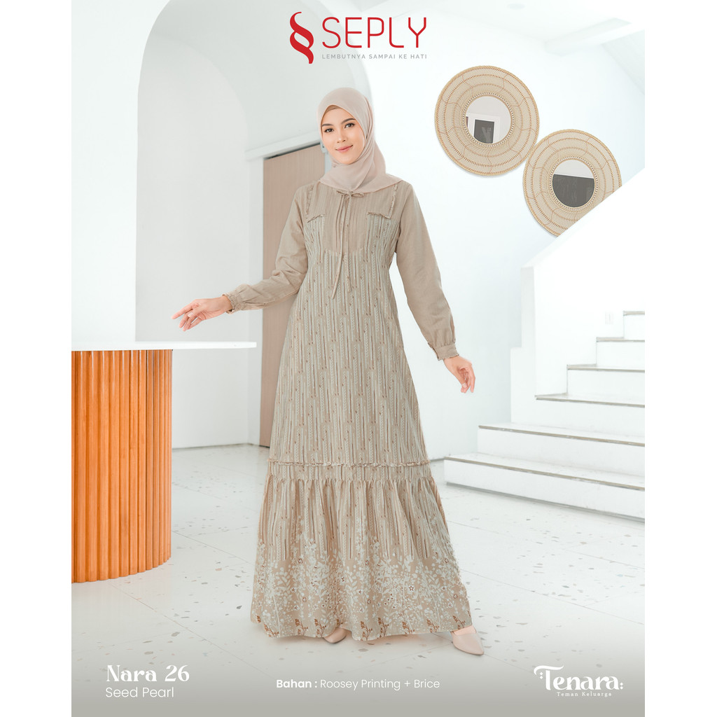 Jual Sarimbit Tenara Keluarga Gamis Dewasa Simple Nara 26 Dress Muslim ...
