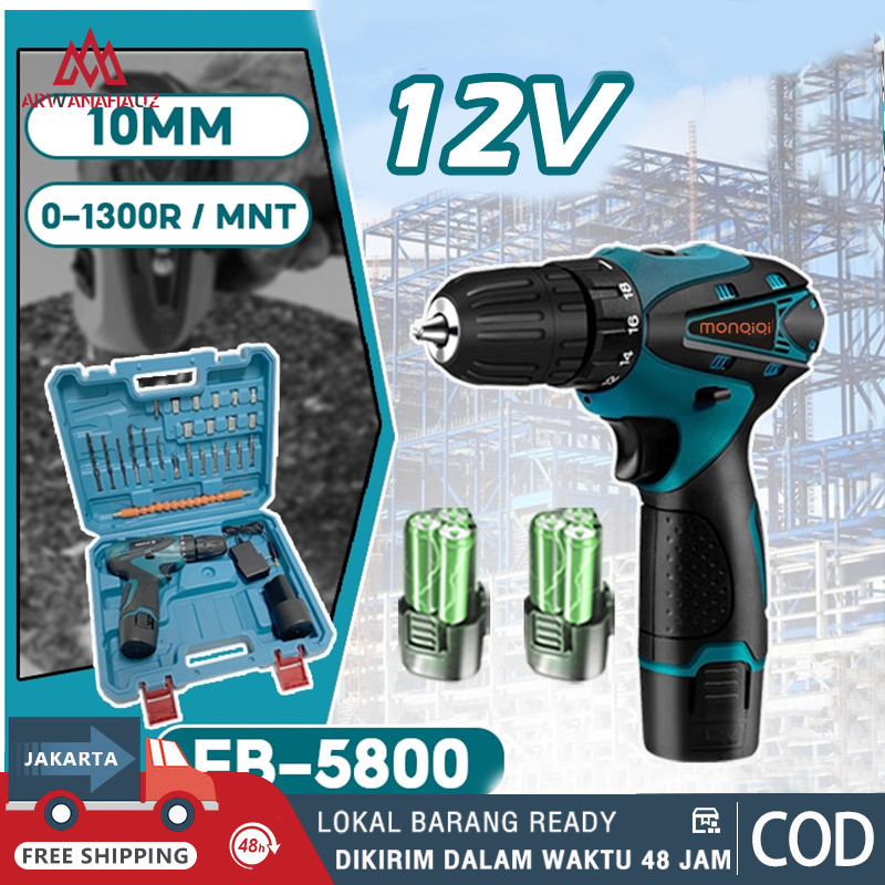 Jual Mesin Bor Baterai Tangan/Cordless Drill Battery/Bor Cordless Power ...