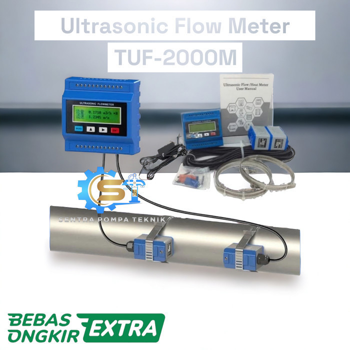Jual Ultrasonic Flow meter TUF2000M-Liquid Flowmeter TUF-2000M 50-700MM | Shopee Indonesia