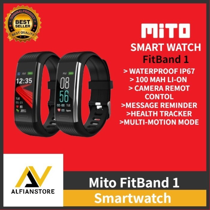 Jual Mabel MITO FIT BAND 1 IP67 SMART WATCH JAM TANGAN | Shopee Indonesia