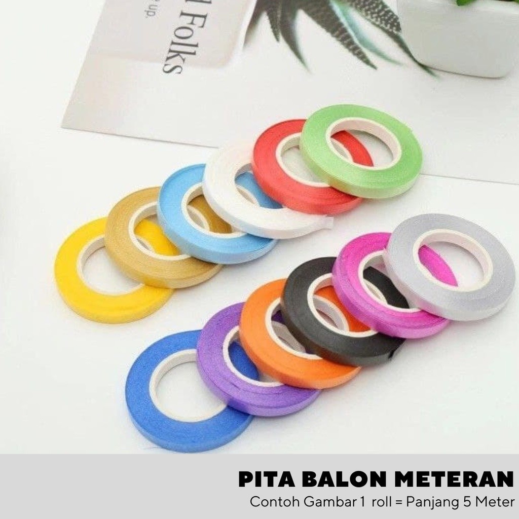 Jual Pita balon hellium meteran tali balon per meter | Shopee Indonesia