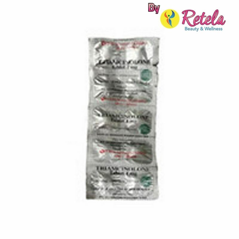 Jual Triamcinolone 4Mg 1 Strip 10 Tablet | Shopee Indonesia