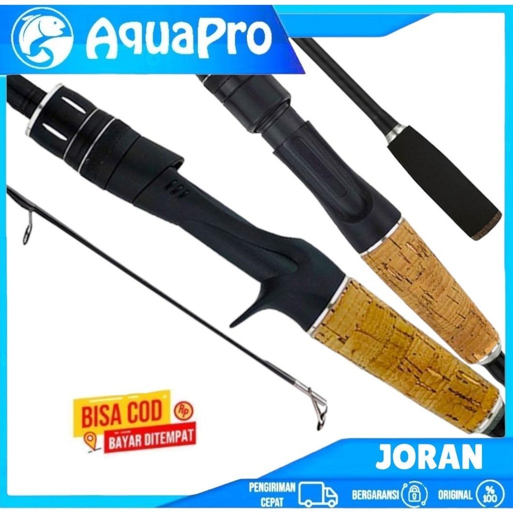 Jual Joran Pancing Lure Fishing Rod 1.65m/1.8m Carbon Spinning Casting ...
