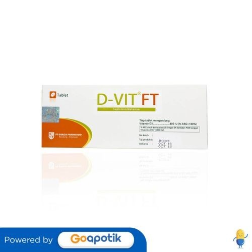 Jual D-Vit Ft 400 Iu Box 30 Tablet | Shopee Indonesia