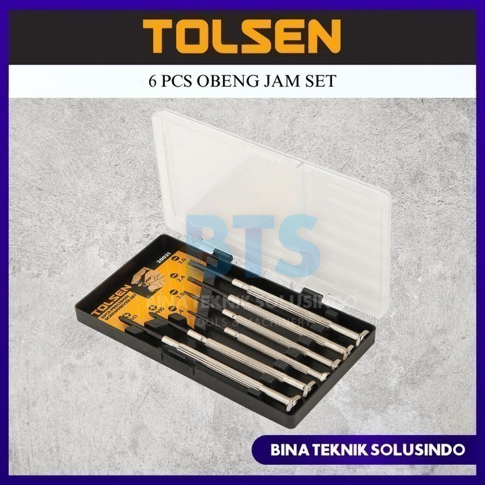 Jual TOLSEN Obeng Presisi Set 6 Pcs / Obeng Jam / Precision Screwdriver | Shopee Indonesia