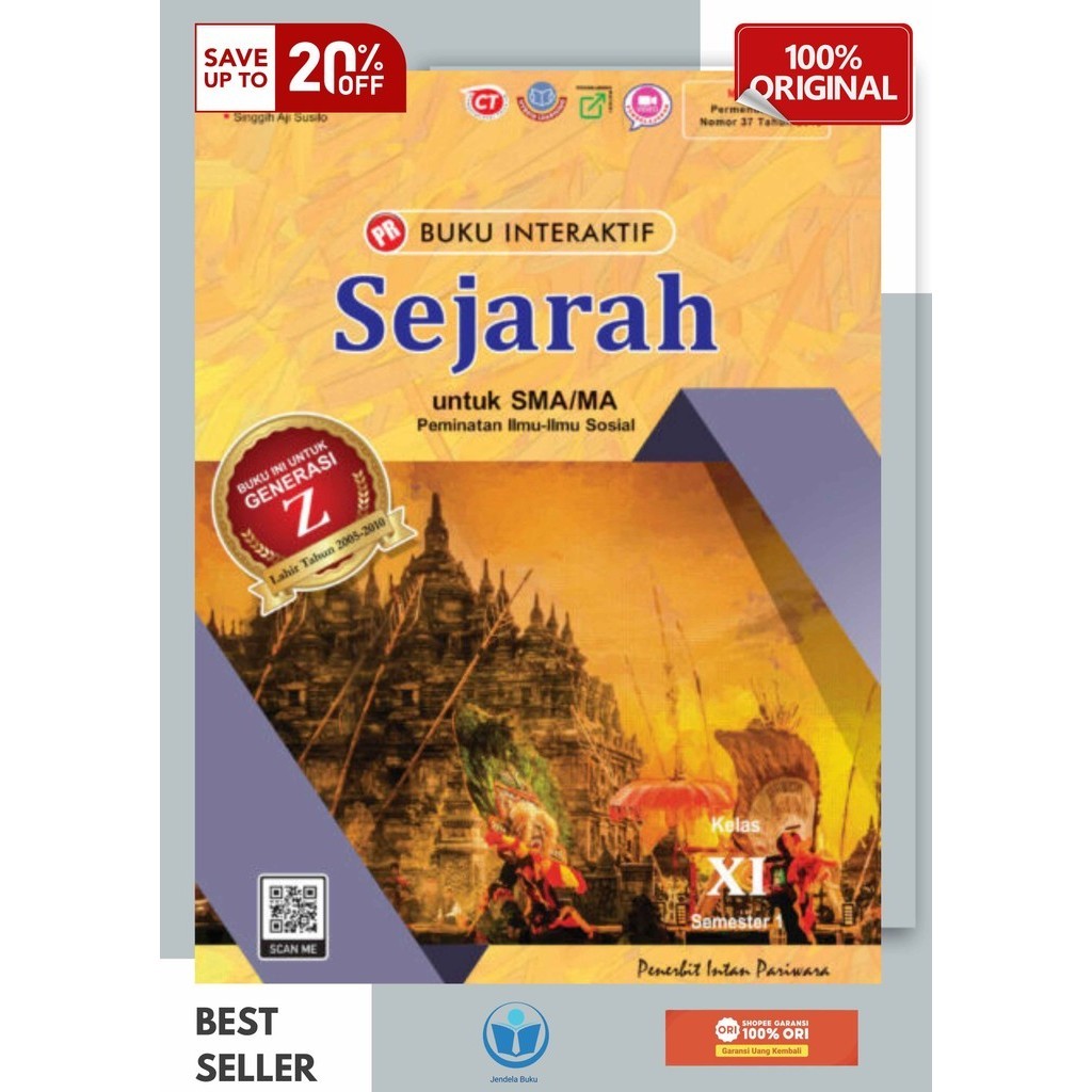 Jual Buku Pr/Lks Sejarah Peminatan K13 SMA/MA Kelas 11/XI Semester 1 Intan pariwara Tahun 2024 ...