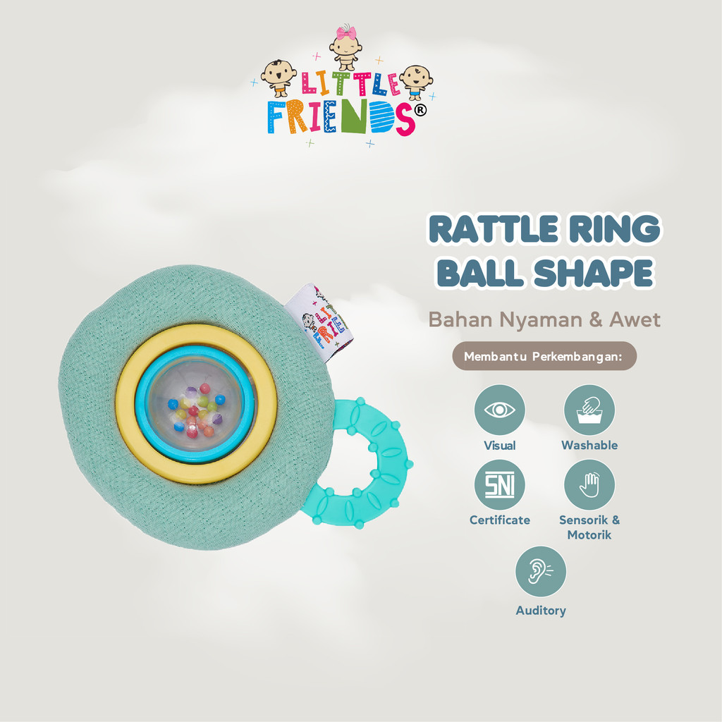 Jual Rattle Ring Ball Shape - Mainan Genggam Kerincingan Gigit Anak ...