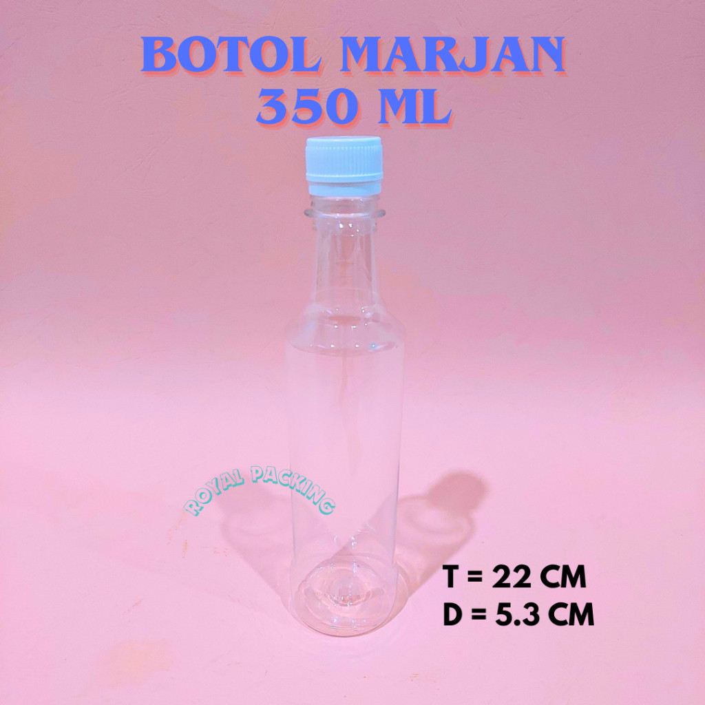Jual [RP] BOTOL MARJAN 350 ML / BOTOL MADU / BOTOL MINUMAN PLASTIK ...