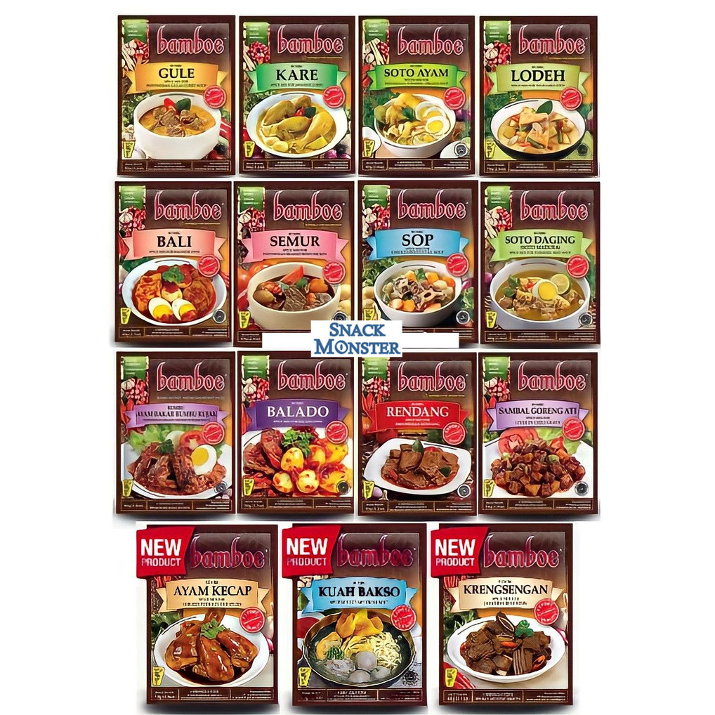 Jual Bamboe Bumbu Dapur All Varian Rawon Rendang Balado Nasi Goreng ...