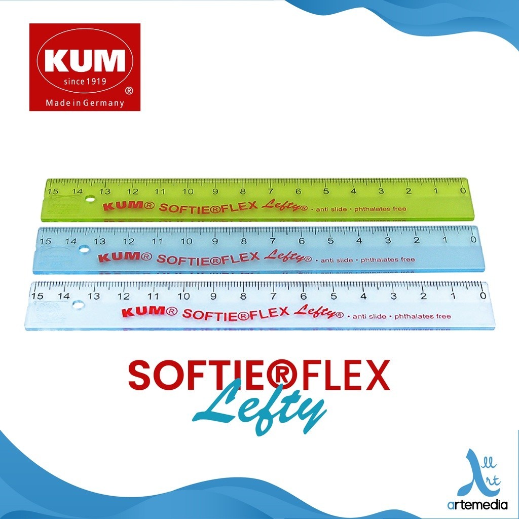 Jual KUM Lefty Softie Flex Ruler Penggaris Plastik Alat Gambar | Shopee ...