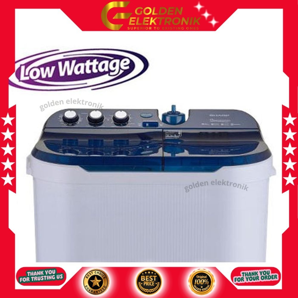Jual MESIN CUCI SHARP ES-T1090SJ ES-T 1090SJ 1090 SJ 10KG 2 TABUNG AQUA ...