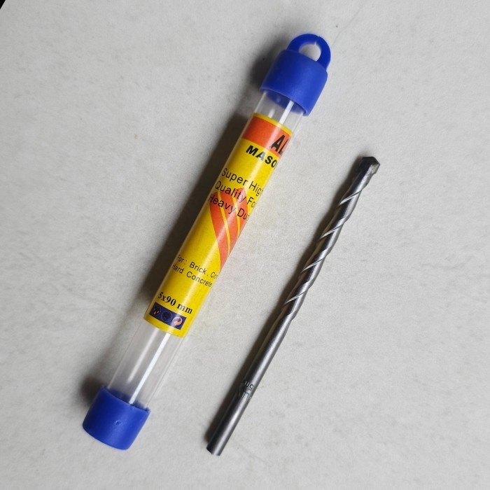 Jual Mata Bor 5 x 90 mm Beton Cor Batu Bata ALLWIN Masonry Twist Drill ...