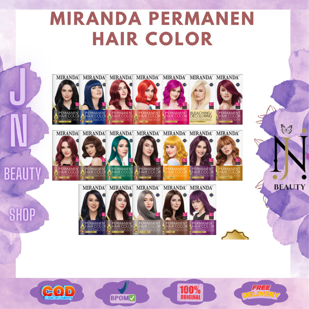 Jual MIRANDA HAIR COLOR SERIES 30ML (KEMASAN BARU) | Shopee Indonesia
