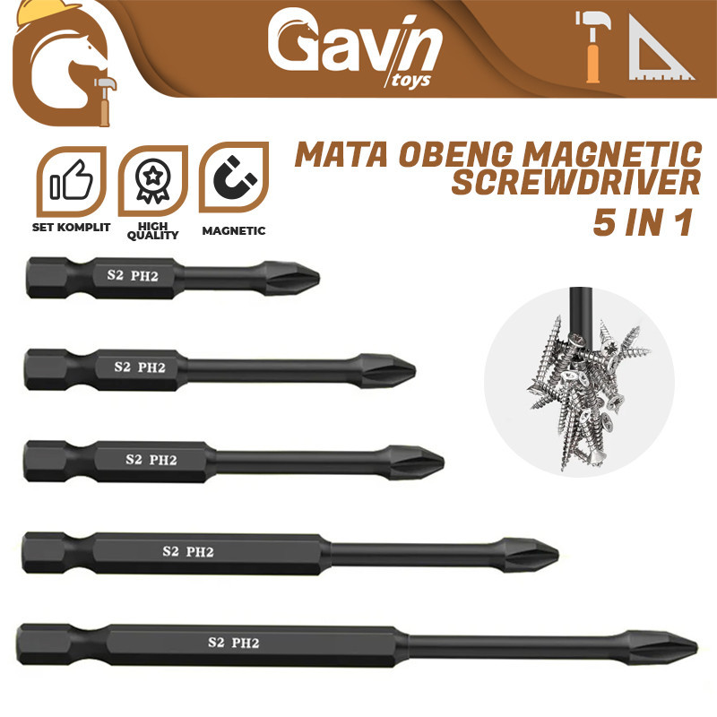 Jual Kepala Mata Obeng Bor Magnetic Screwdriver Phillips head Obeng ...