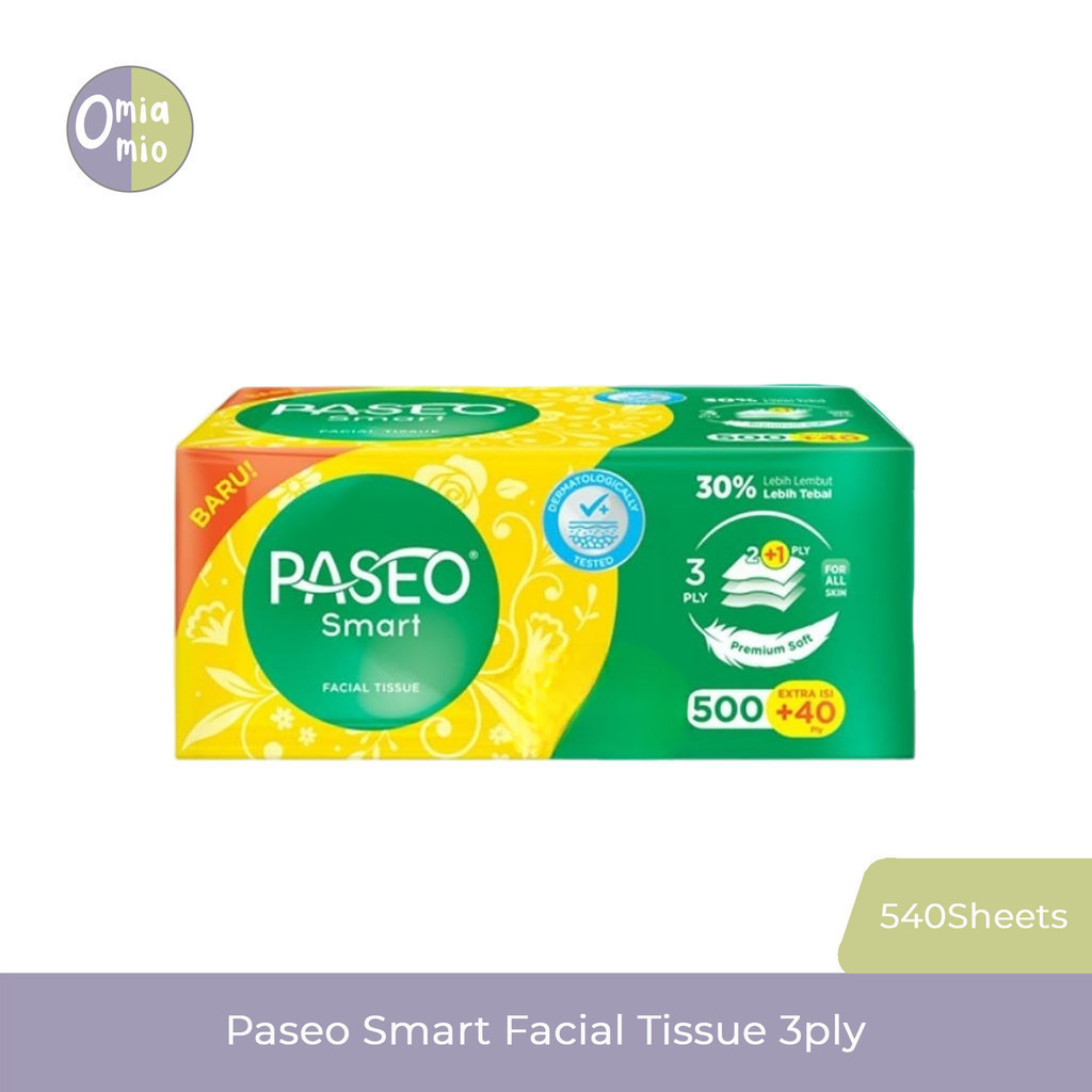 Jual Paseo Smart Facial Tissue 540 Sheets 3ply | Shopee Indonesia