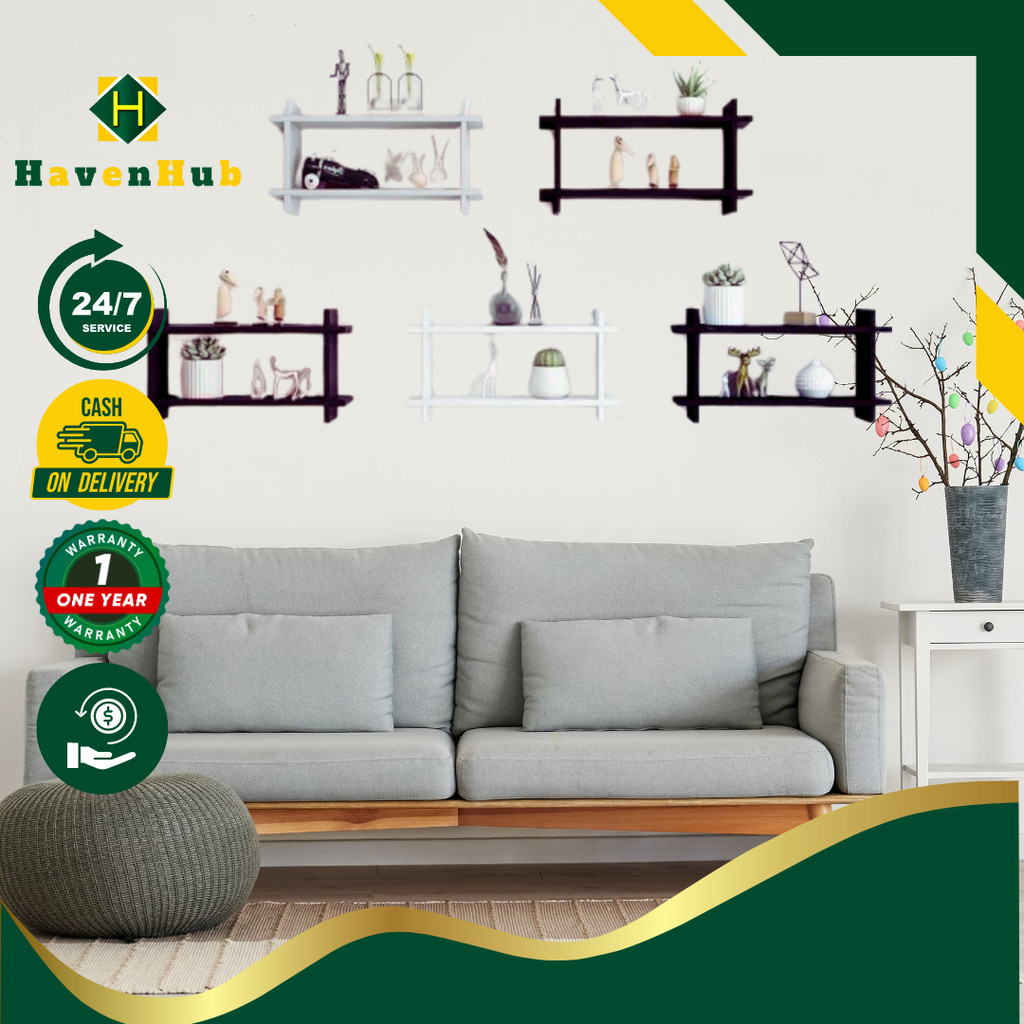 Jual HavenHub - Ambalan Rak Dinding Partisi Sudut Double Multifungsi ...