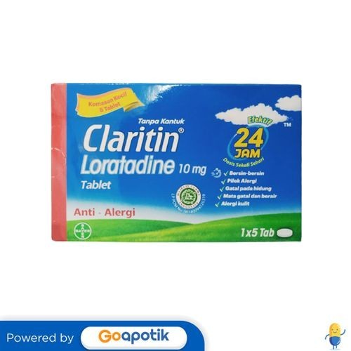 Jual Claritin 10 Mg Box 5 Tablet | Shopee Indonesia
