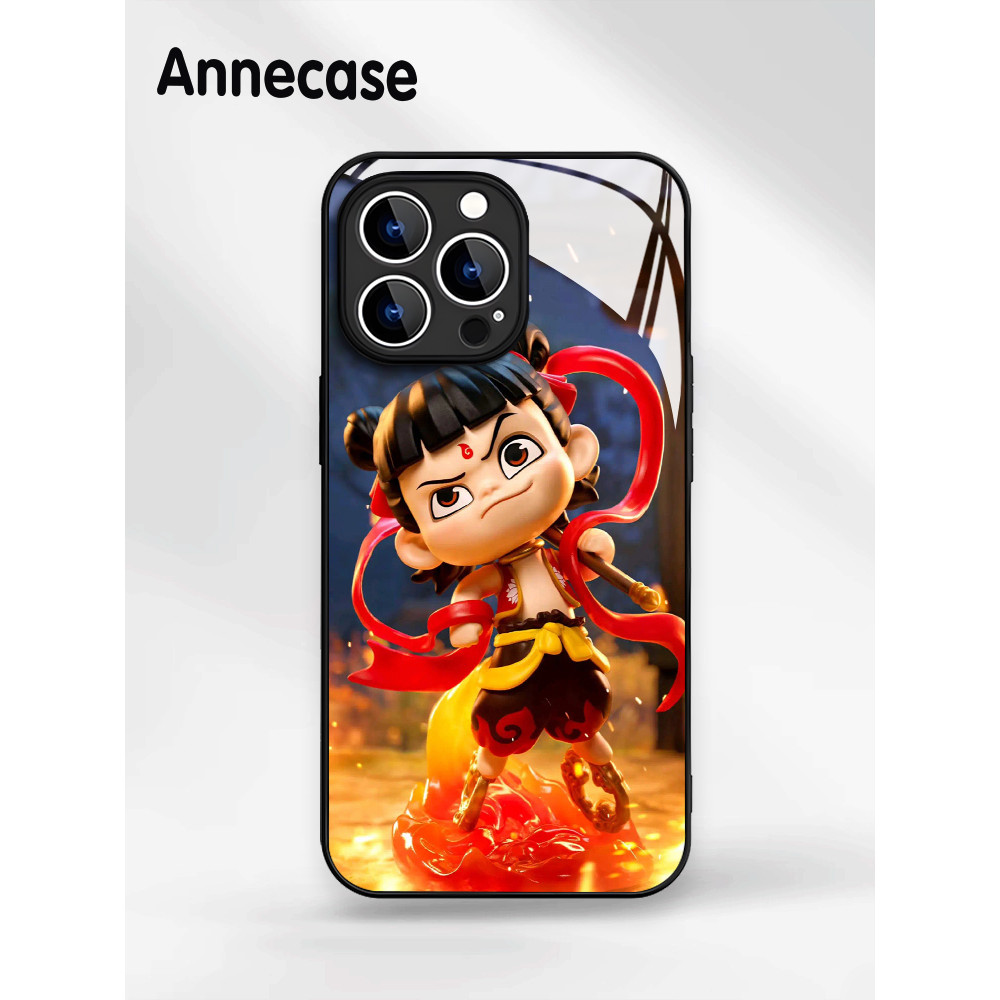 Jual Premium Cute Funny Lucu Anime Cowok Hitam Glass Soft Case ...