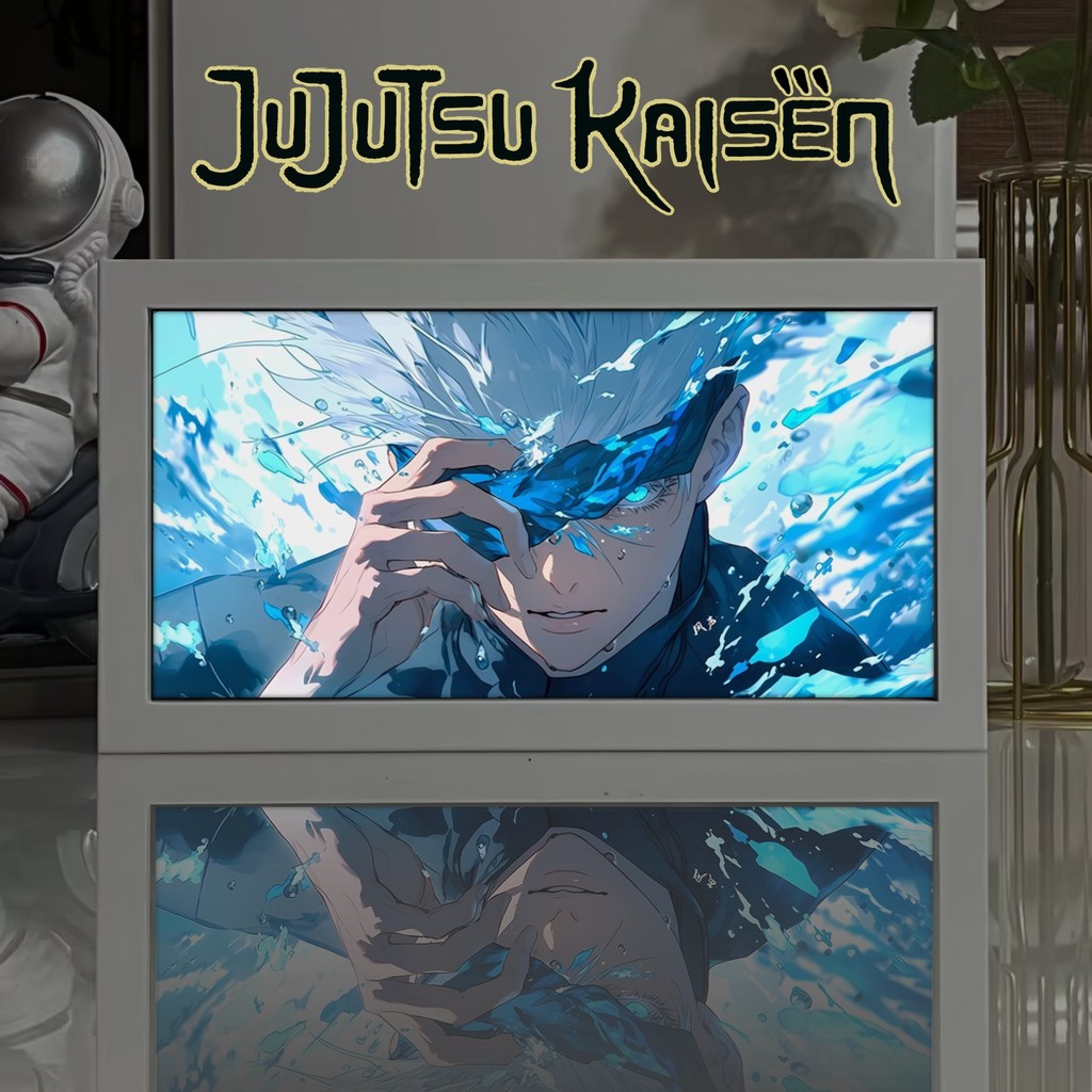Jual 3D Lightbox Anime Jujutsu Kaisen Mini Light Painting Satoru Gojo ...