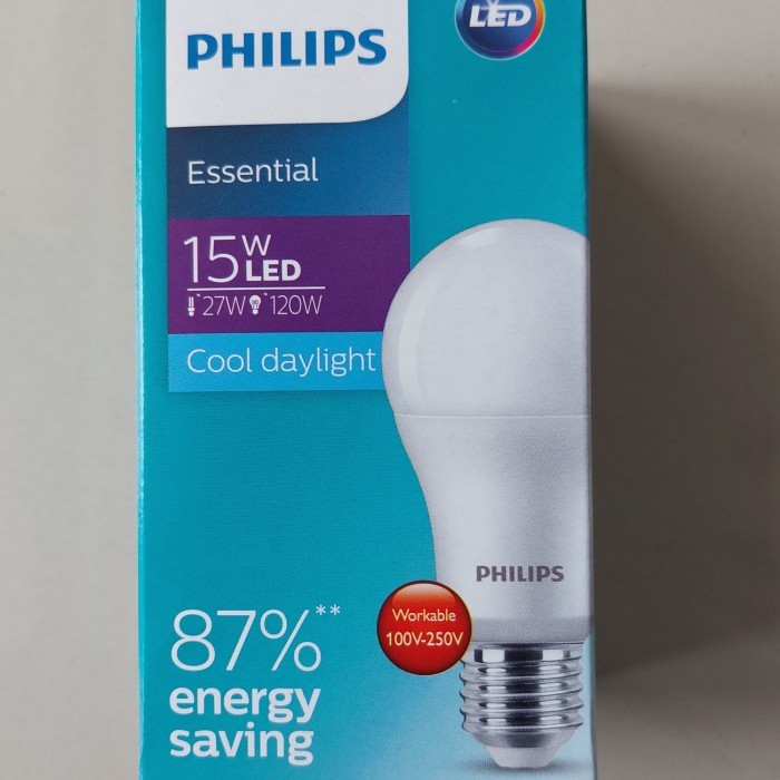 Jual Lampu PHILIPS Essential LED Bulb 15 Watt E27 6500K Putih Cool Daylight Original GW | Shopee ...