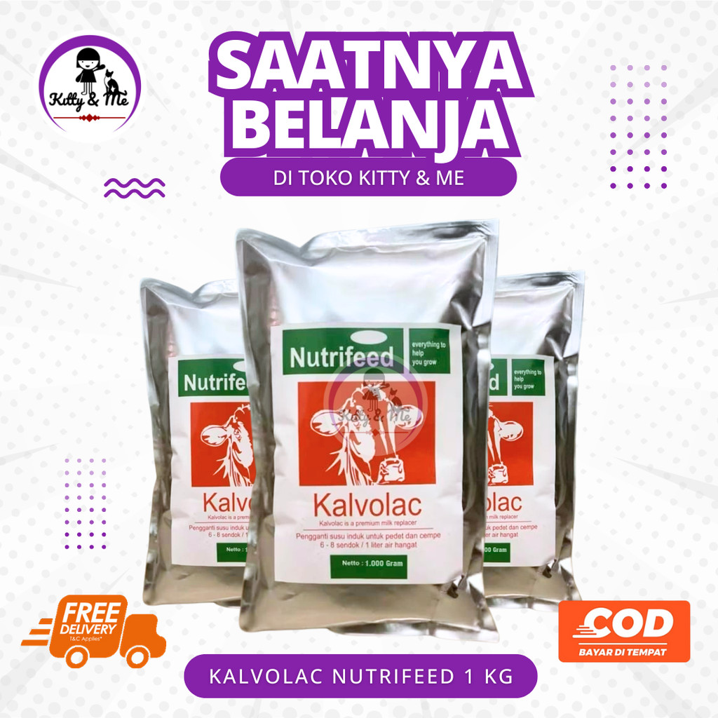 Jual KALVOLAC NUTRIFEED 1 KG - Pengganti Susu Induk Anak Kambing Domba ...