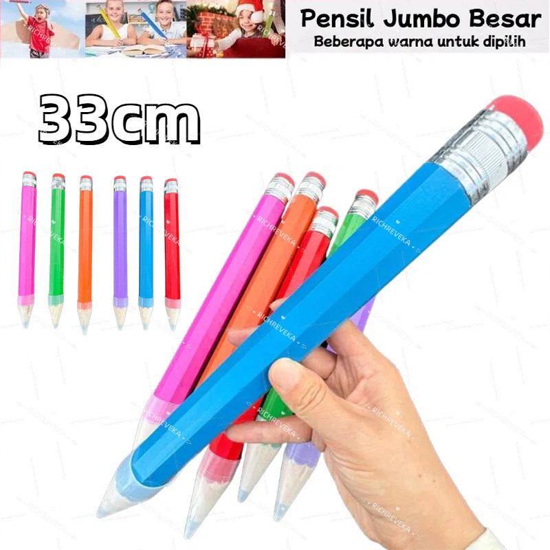 Jual 33 CM Pensil Jumbo Besar Mainan Pencil Pensil Jumbo Hiasan Photo ...