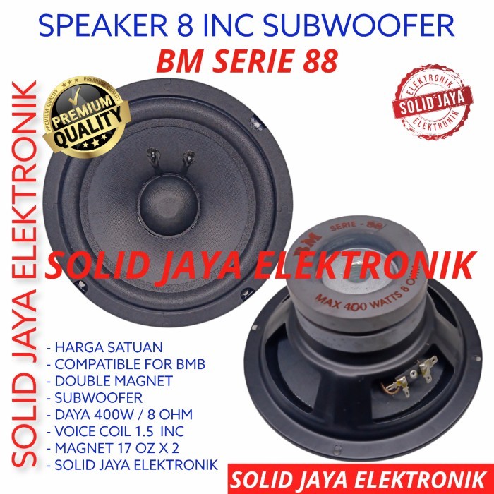 Jual SPEAKER BM 8 INC SUBWOOFER SUB WOOFER SERIE 88 400W SERIE-88 ...