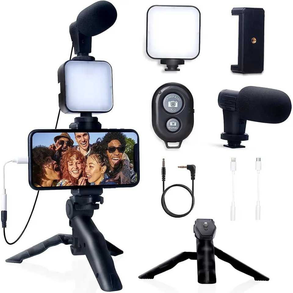Jual SEJAHTERA SELALU - Vlogging KIT Paket Vlog 5in1 Dengan LED Video ...