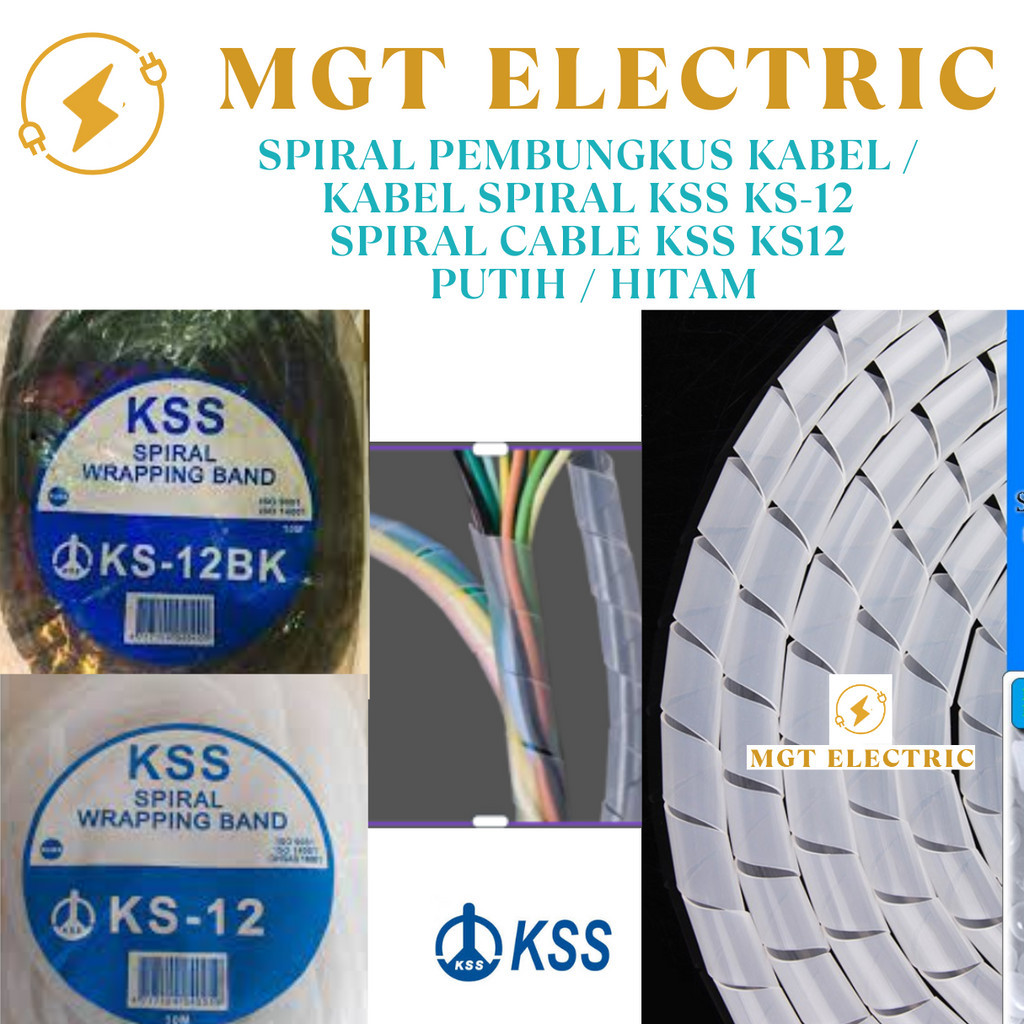 Jual Spiral Pembungkus Kabel/ Kabel Spiral KSS KS-12 Spiral Cable KSS KS12 | Shopee Indonesia