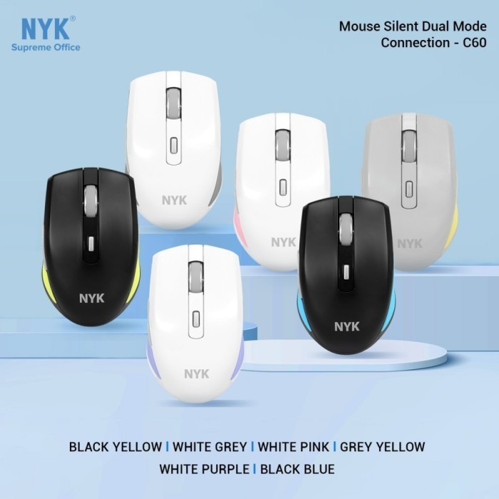 Jual Mouse NYK C60 Bluetooth Wireless NYK Dual Mode | Shopee Indonesia