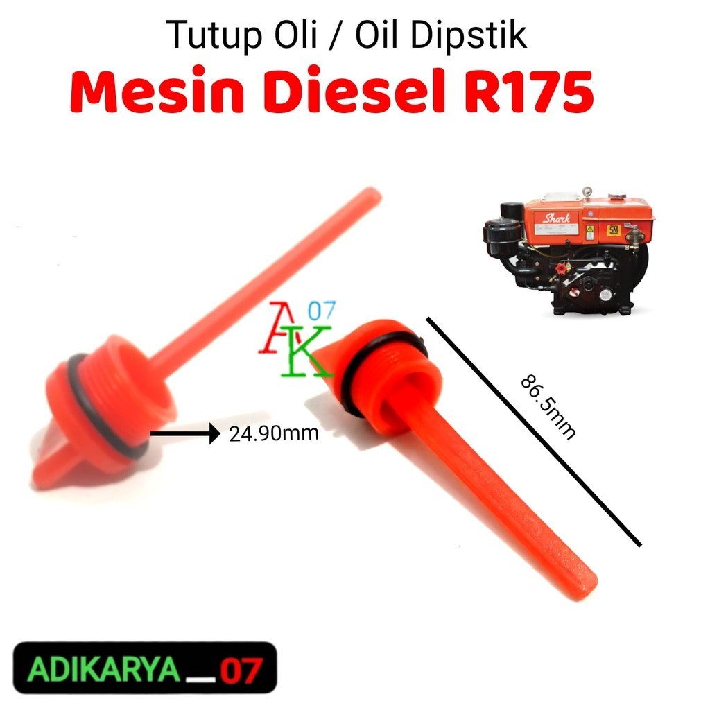 Jual Oil Dipstik Mesin Diesel R175 Tutup Oli Mesin Diesel R175 | Shopee ...